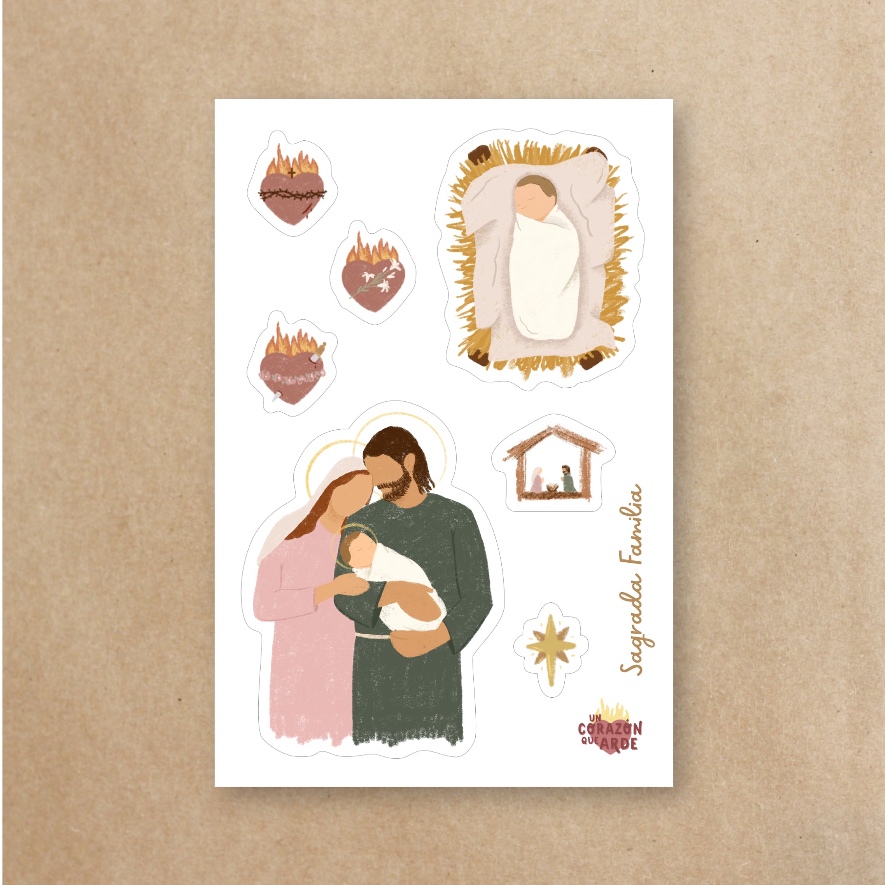 Stickers "Sagrada Familia" – Marta y María Tienda Católica